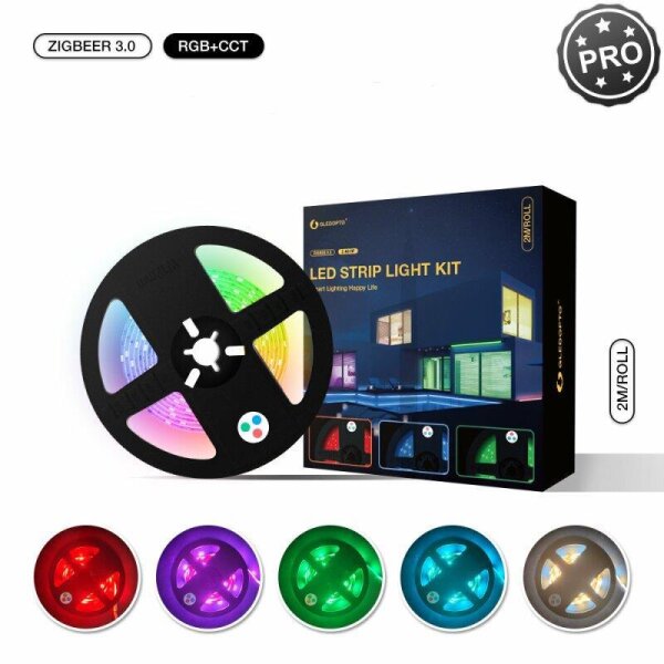 Hochwertige LED Sets - Gledopto Led Stripe Lichtband Set 2m ZigBee 3.